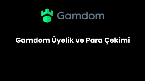 Gamdom Üyelik ve Para Çekimi